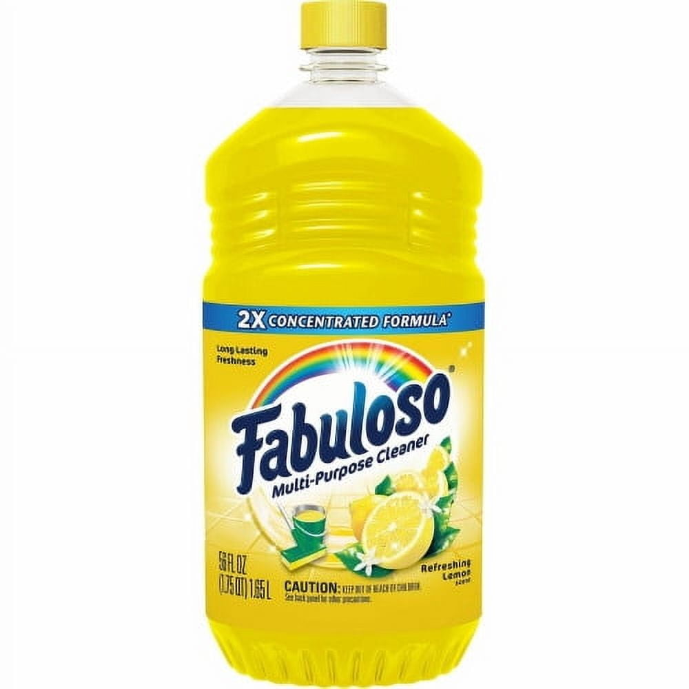 Fabuloso Multi-Purpose Household Liquid Cleaner, Fresh Lemon Scent ...