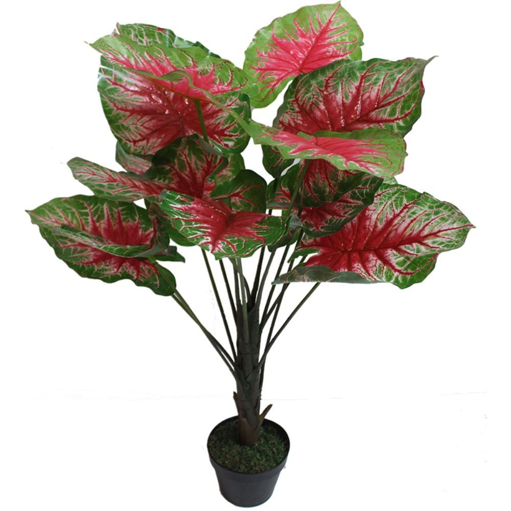 Fabulous Artificial Red Taro Plant - Walmart.com