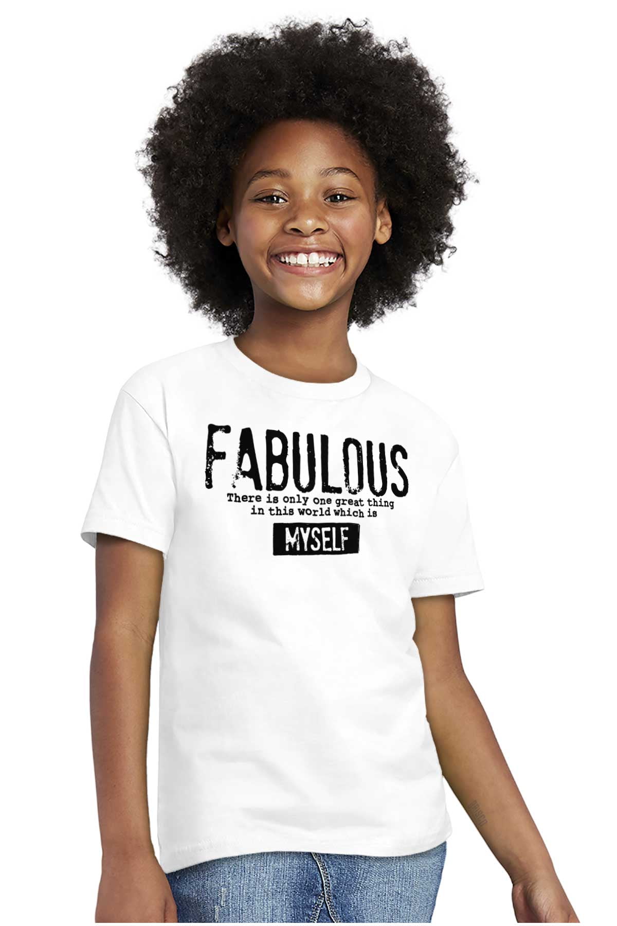 Fabulous Confidence Ironic Definition Girls Kids T Shirt Tees Teen ...