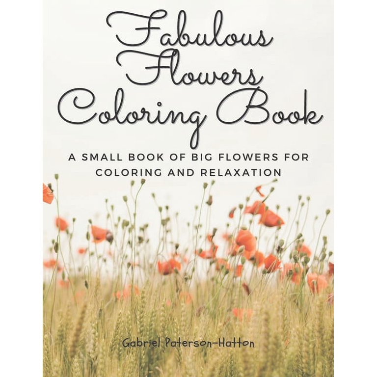big flower coloring book