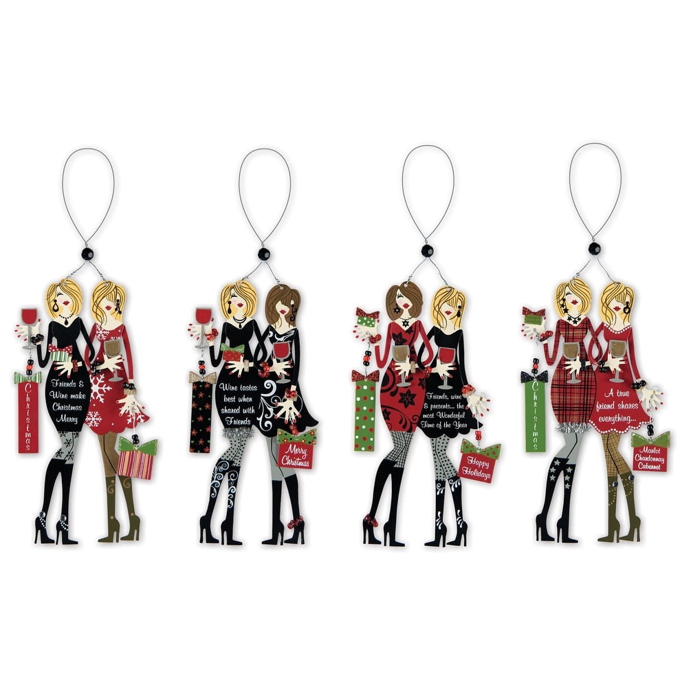 Fabulous Friends Wine Charm & Magnet, Set of 4 - Walmart.com