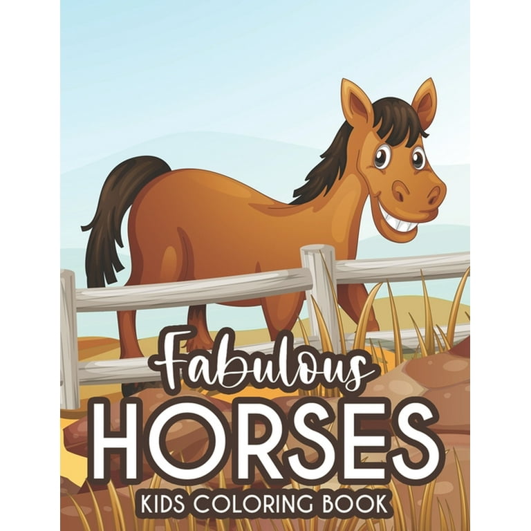 coloring book pages of horses