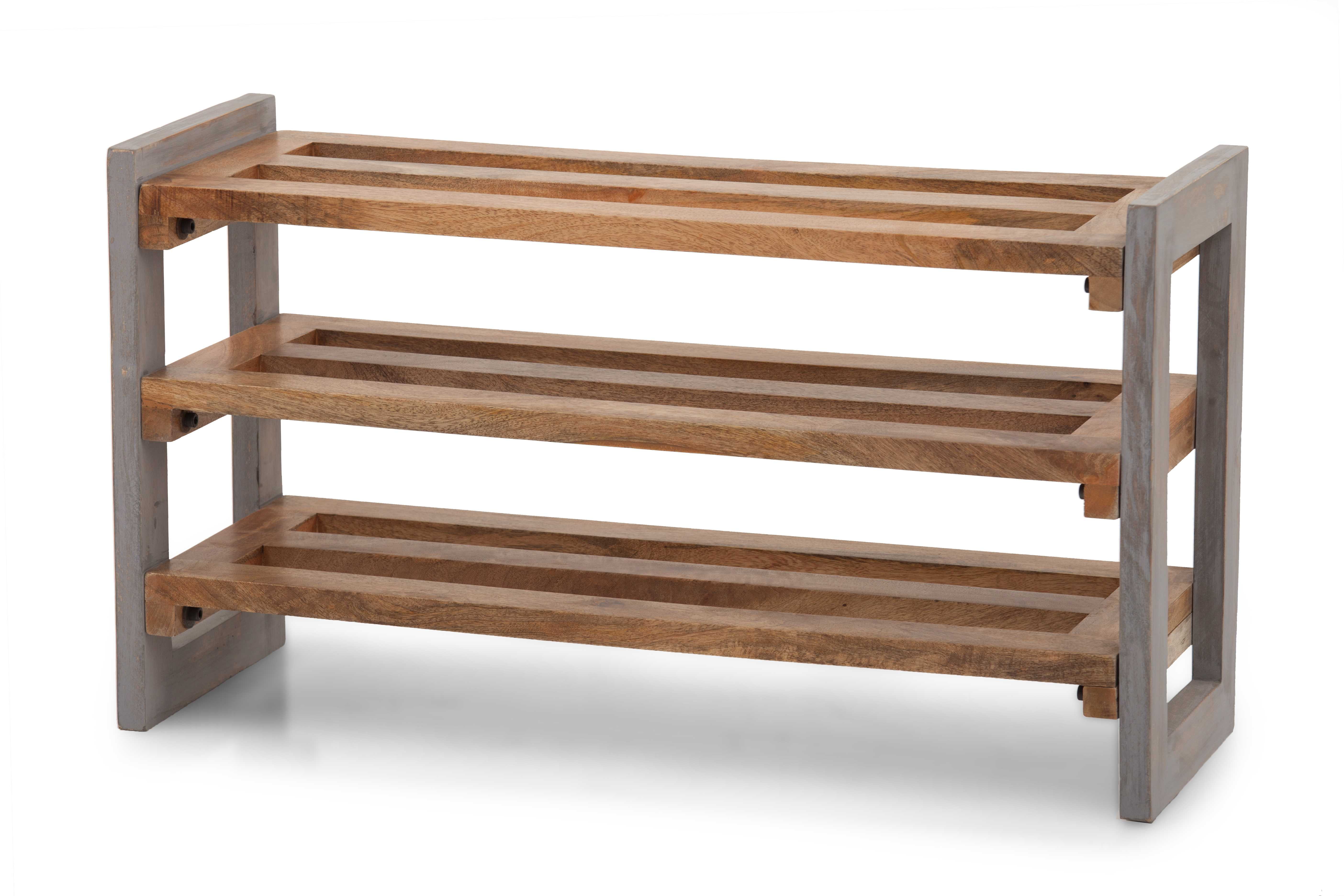 Fabulous Wooden Rack With 3 Shelf K/D - Walmart.com