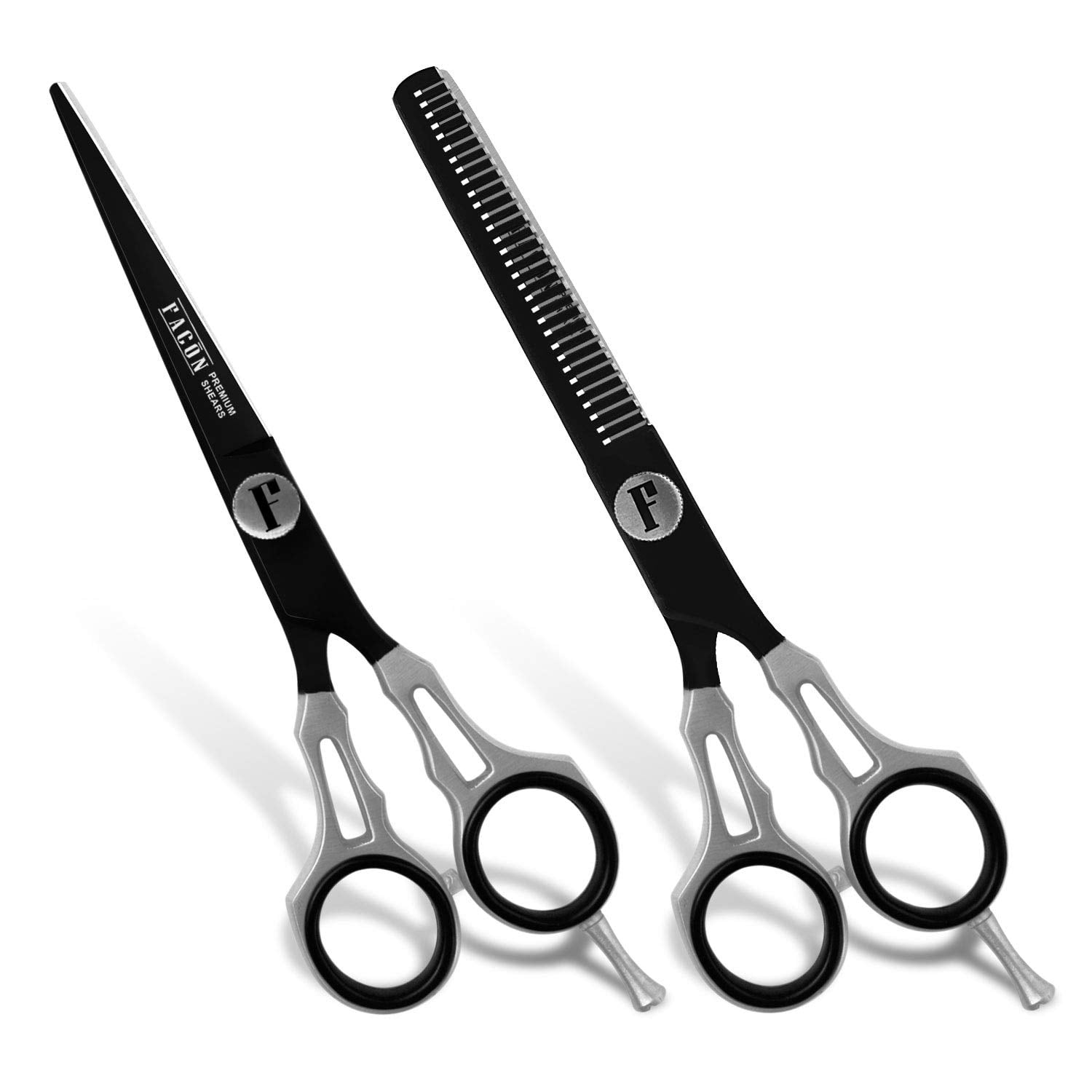 FacÃ³n Professional Razor Edge Barber Hair Cutting/Thinning Scissors ...
