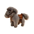 Facai Red Plush Toy Horse with Leather - like Saddle Stuffed Animal ...