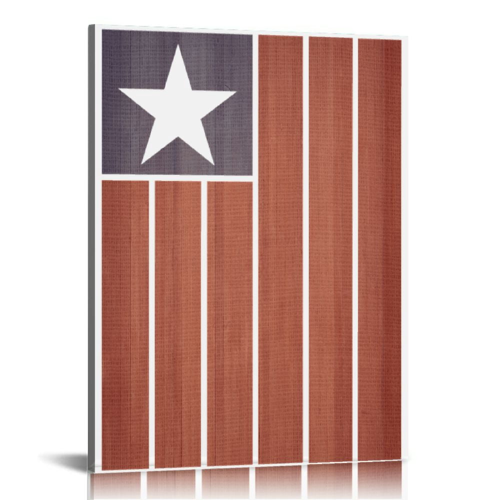 Facannap American Flag Canvas Print Decor 16x20 in/12x16 in for Living ...
