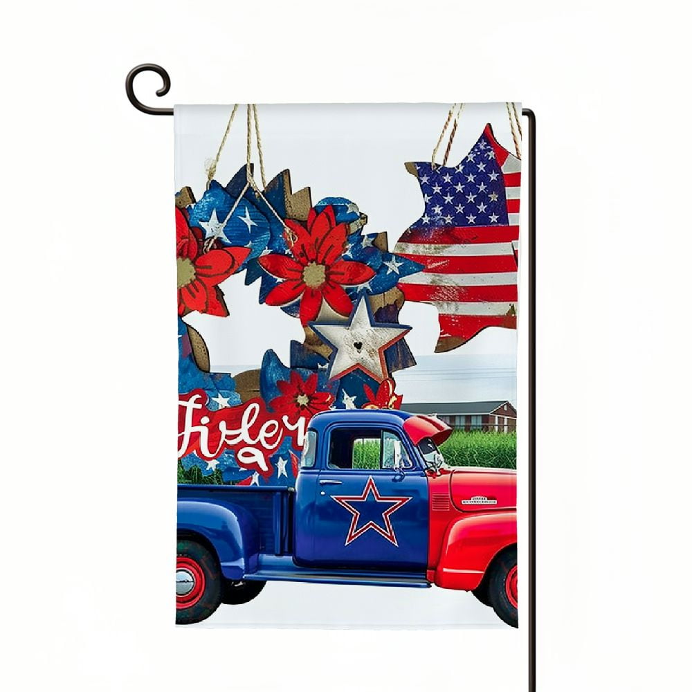 Facannap American Flag Garden Flag 12x18in Independence Day Style 1 ...