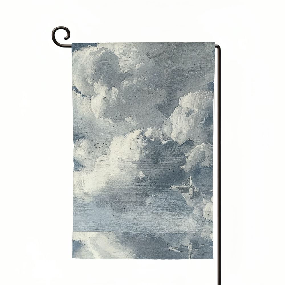Facannap Clouds Plane Boat Garden Flag 12x18in Burlap Yard Decorations ...