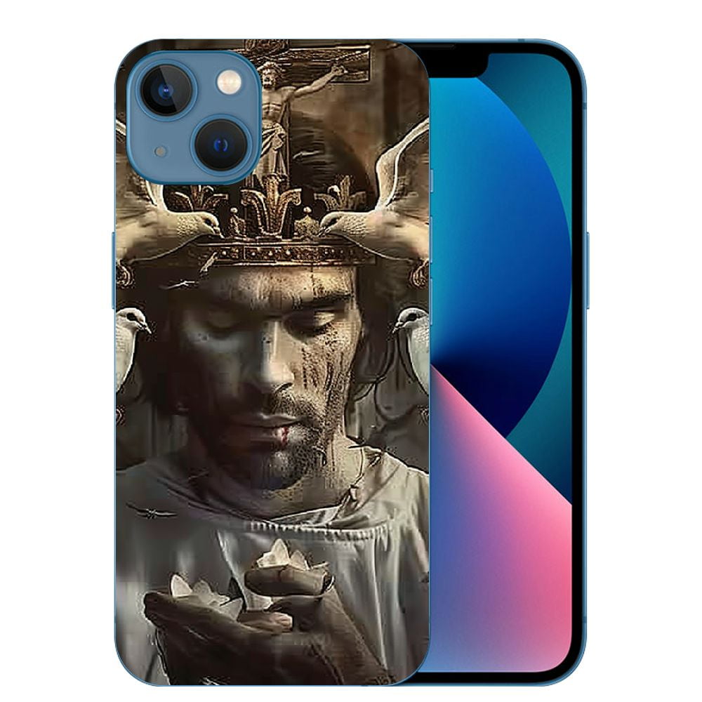 Facannap Crown Doves iPhone15 / iPhone15 Pro Phone Case PC Plastic ...