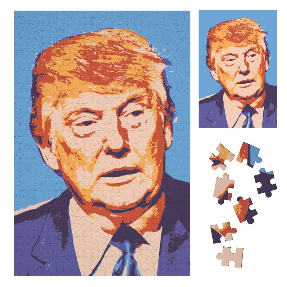 Facannap Donald Trump Wooden Jigsaw Puzzle Vertical Challenging ...