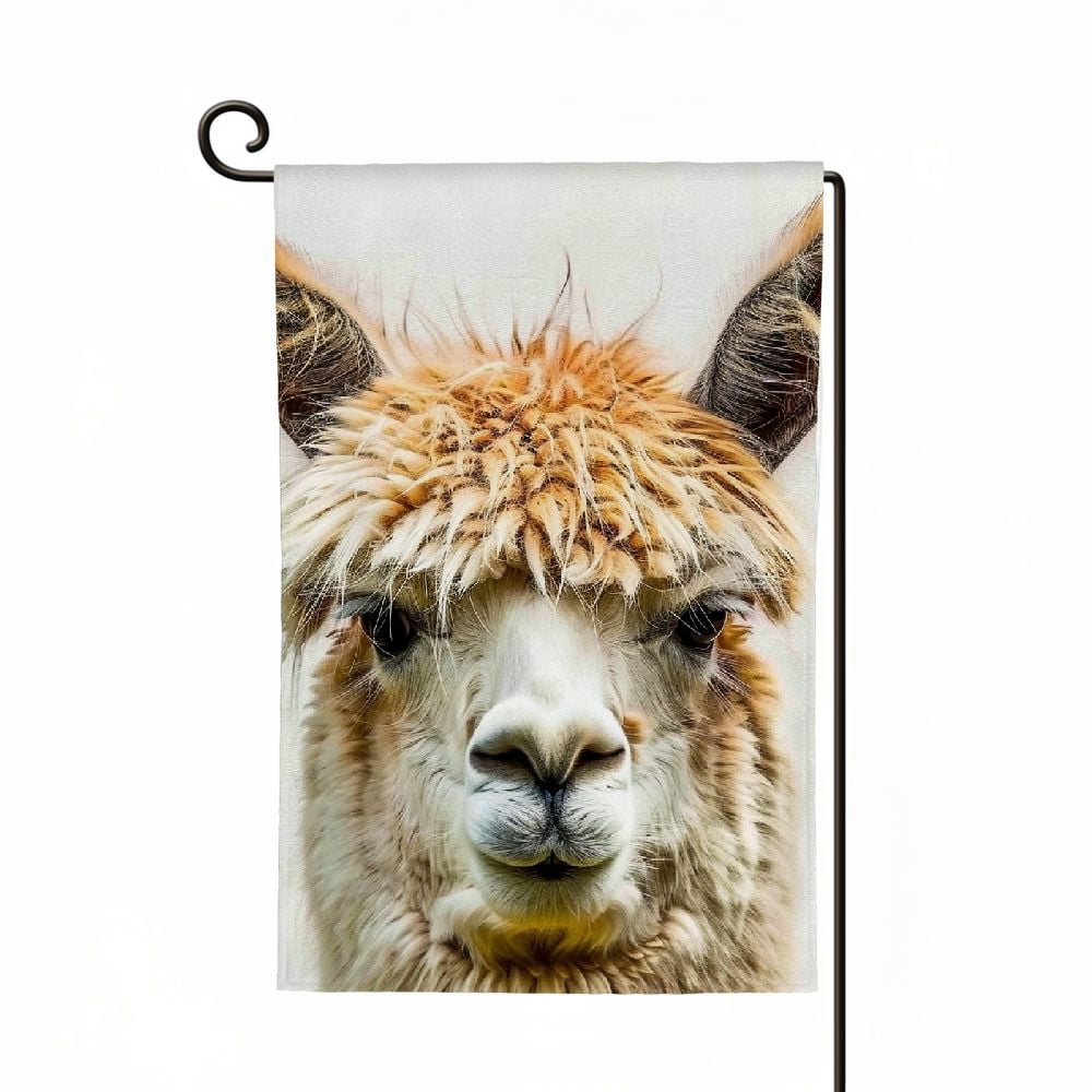 Facannap Fluffy Hairdo Garden Flag 12x18in Burlap Yard Decorations ...