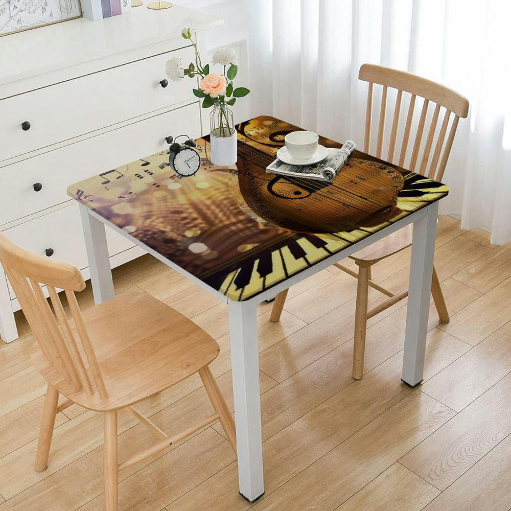 Facannap Musical Instrument Musical Note Square Table Cover with ...