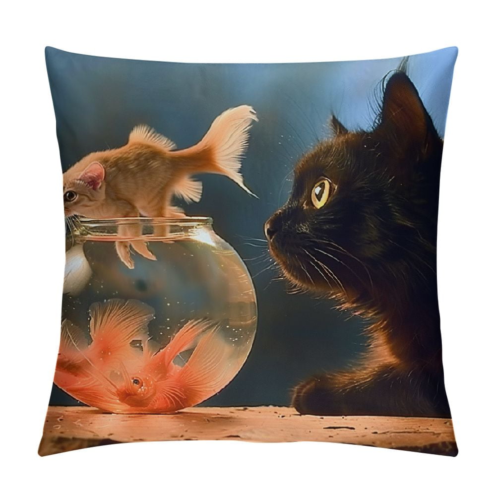 Facannap Short Plush Pillow Cover 1 Piece Set for Car, Couch, Bedroom ...