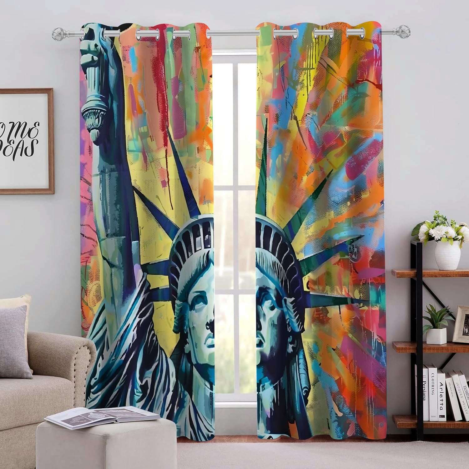 Facannap Statue of Liberty Rainbow Neo-Expressionism Perforated ...