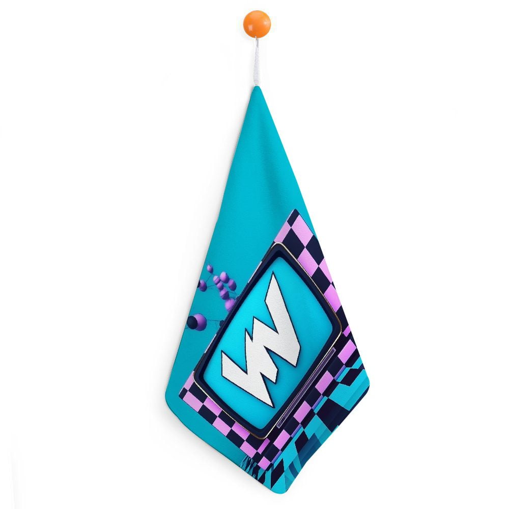 Facannap TV Logo Checkered Flag Reusable Hand Towels with Loop 11.8x11 ...
