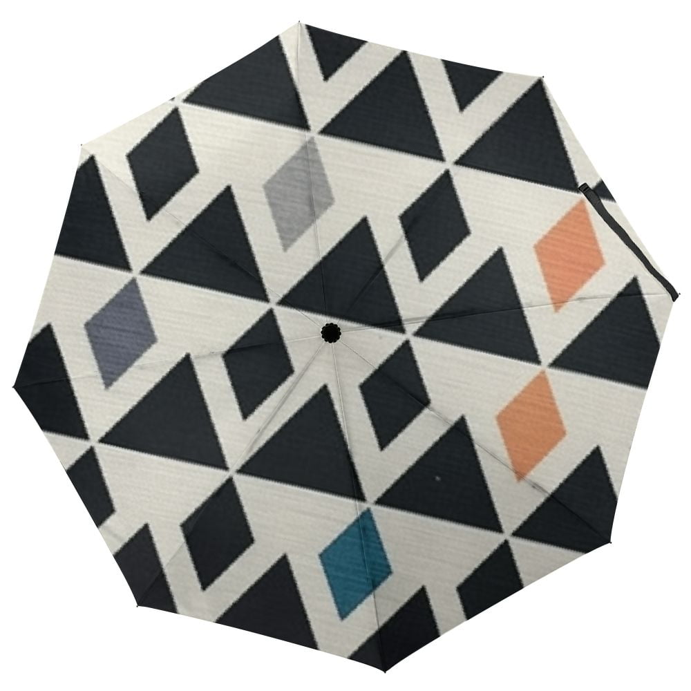 Facannap Triangle Pattern Geometric Shapes Three-Fold Umbrella ...