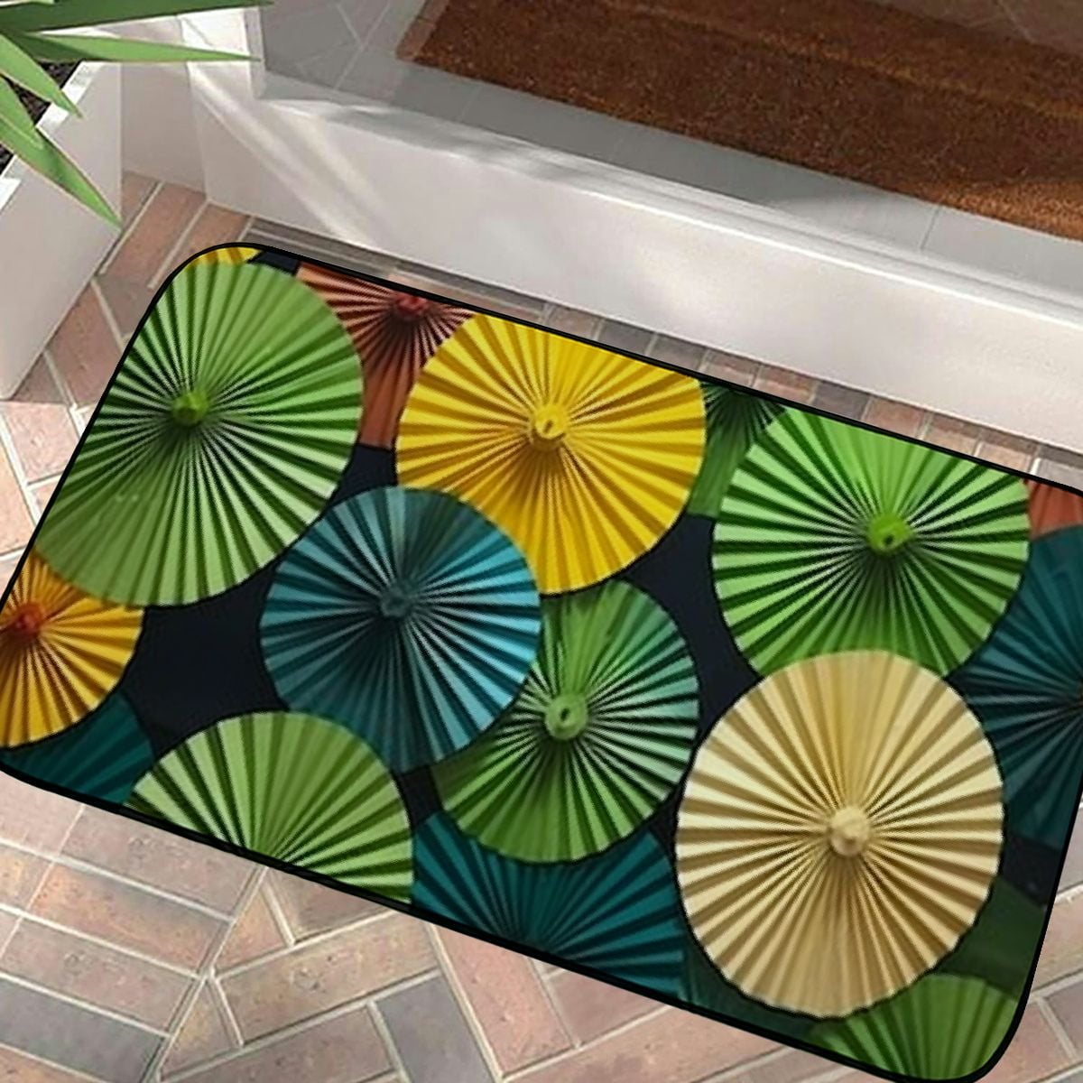 Facannap Umbrellas Felt Square Floor Mat for Home Entrance Outside ...