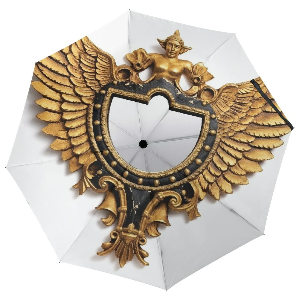 Facannap Winged Design Three-Fold Umbrella Automatic Open Close for ...