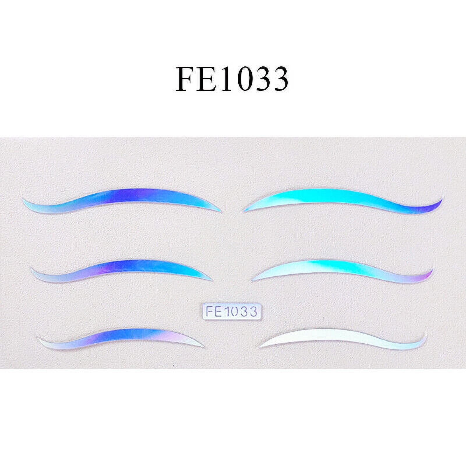 Face Art Eye Stickers Laser Decorative Eyeliner Stickers Party Tattoo ...