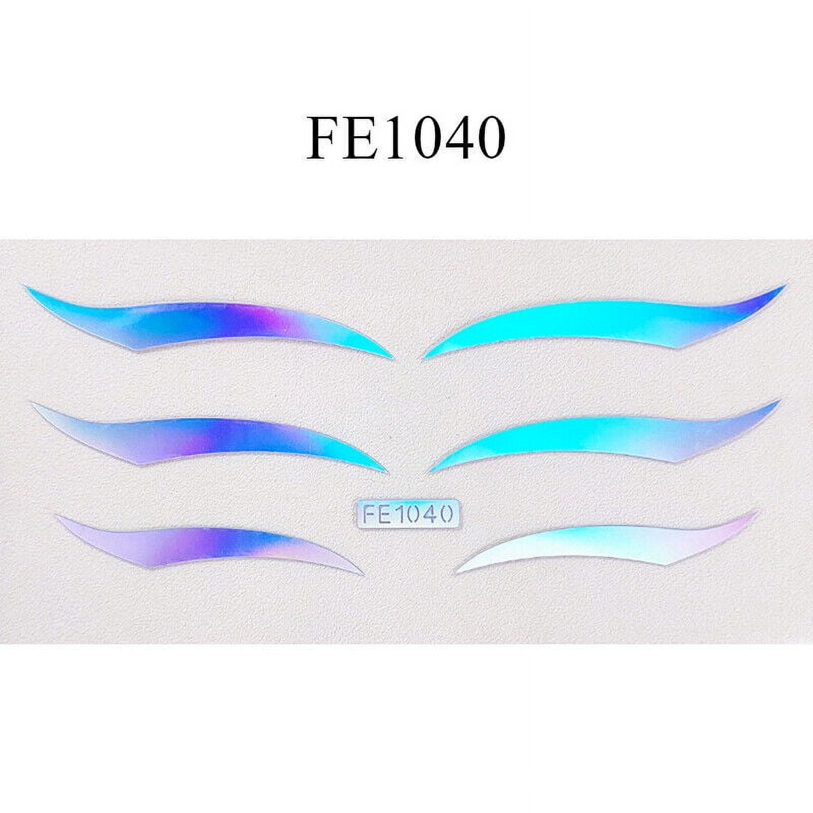 Face Art Eye Stickers Laser Decorative Eyeliner Stickers Party Tattoo ...