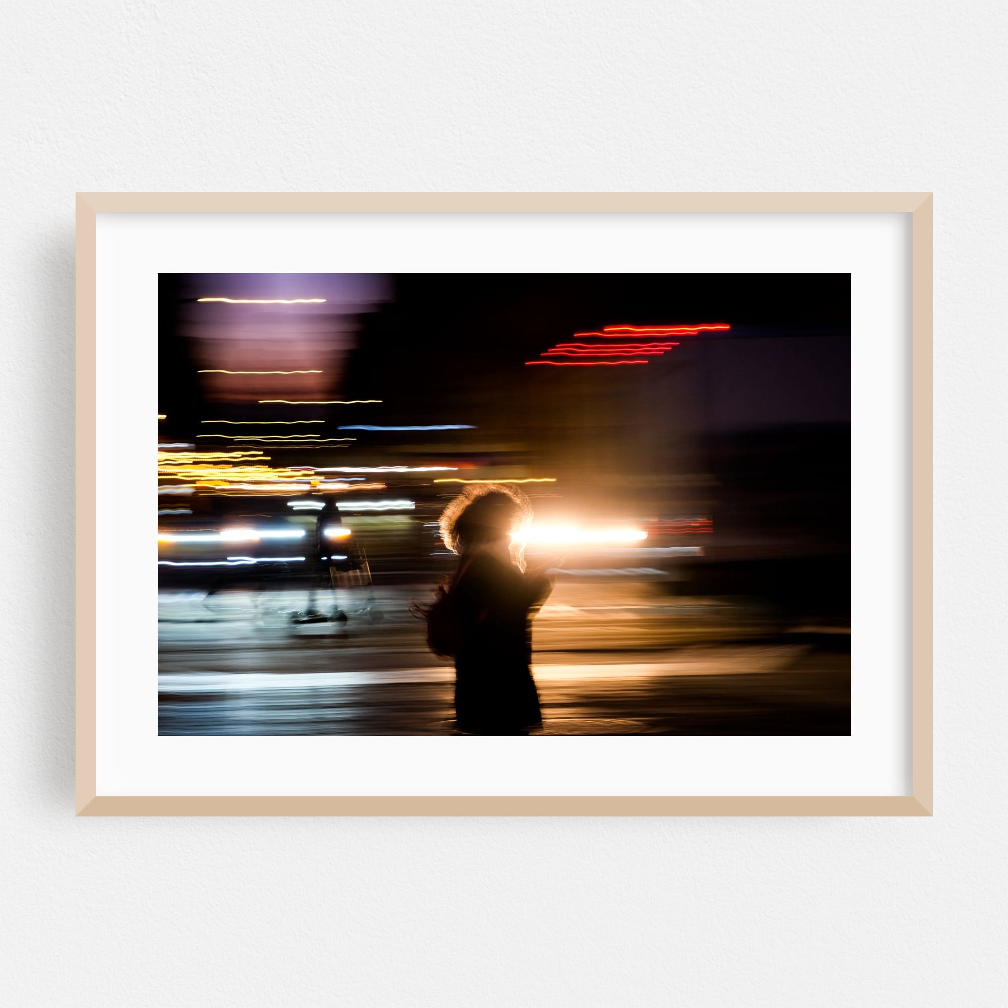 Face Beam - Manhattan New York Photography Oak Framed Wall Art Print 12 ...