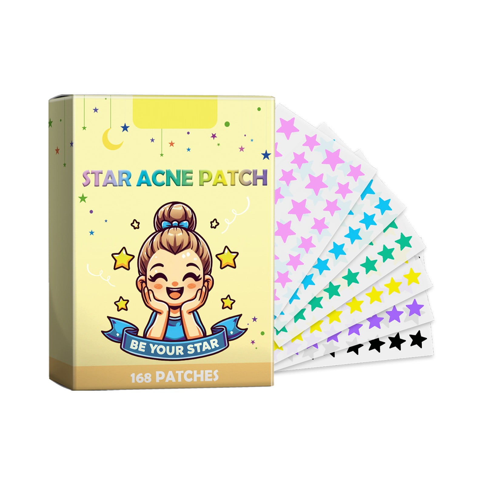 Face Beauty 1PC Pimple Patches Star Shaped Hydrocolloid Acne Patches ...