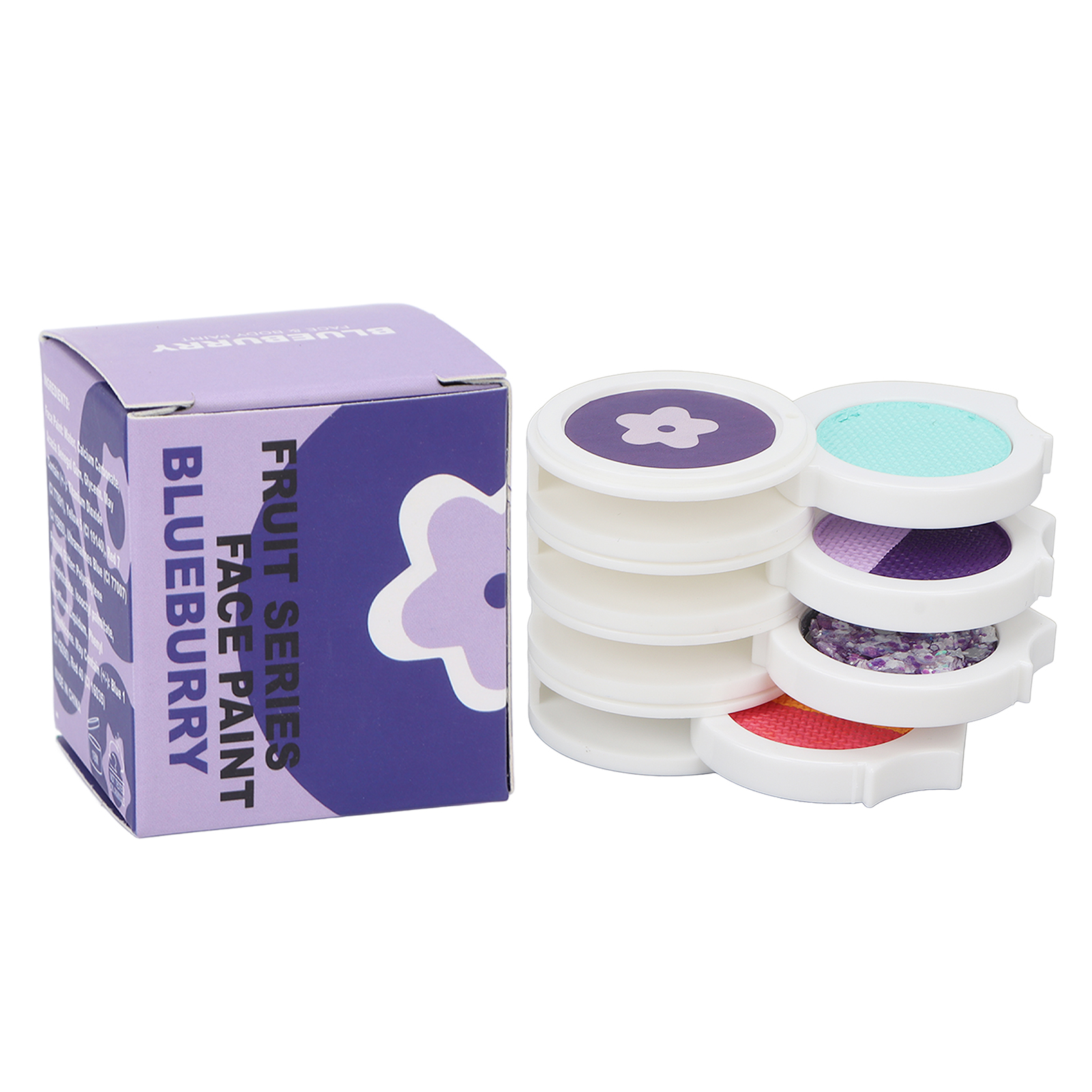 Face Body Paint Palette Colorful Water Based Glitter Face Makeup ...