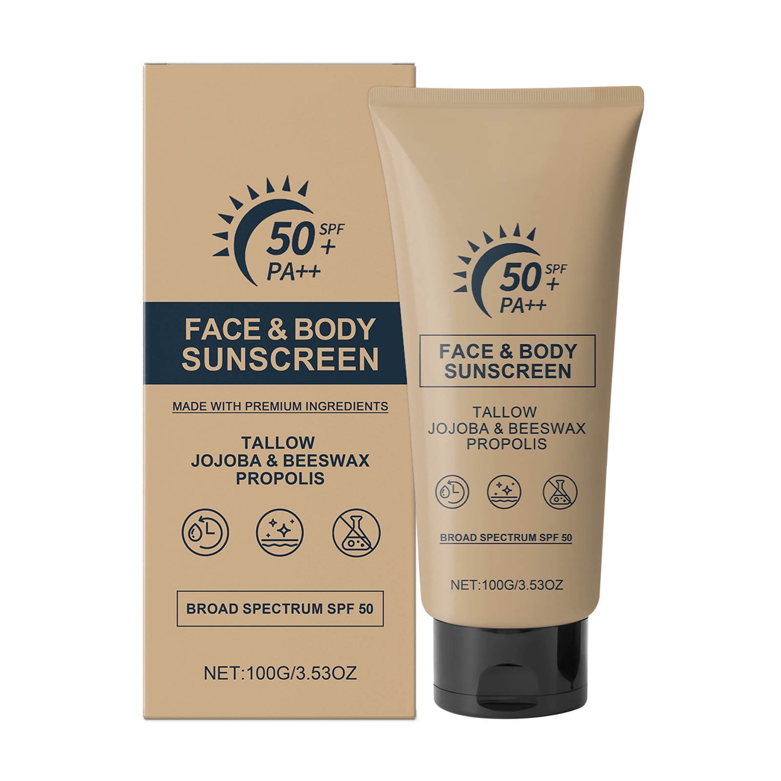 Face And Body Sunscreen Natural Sunscreen Natural Tallow Fragrance Non ...