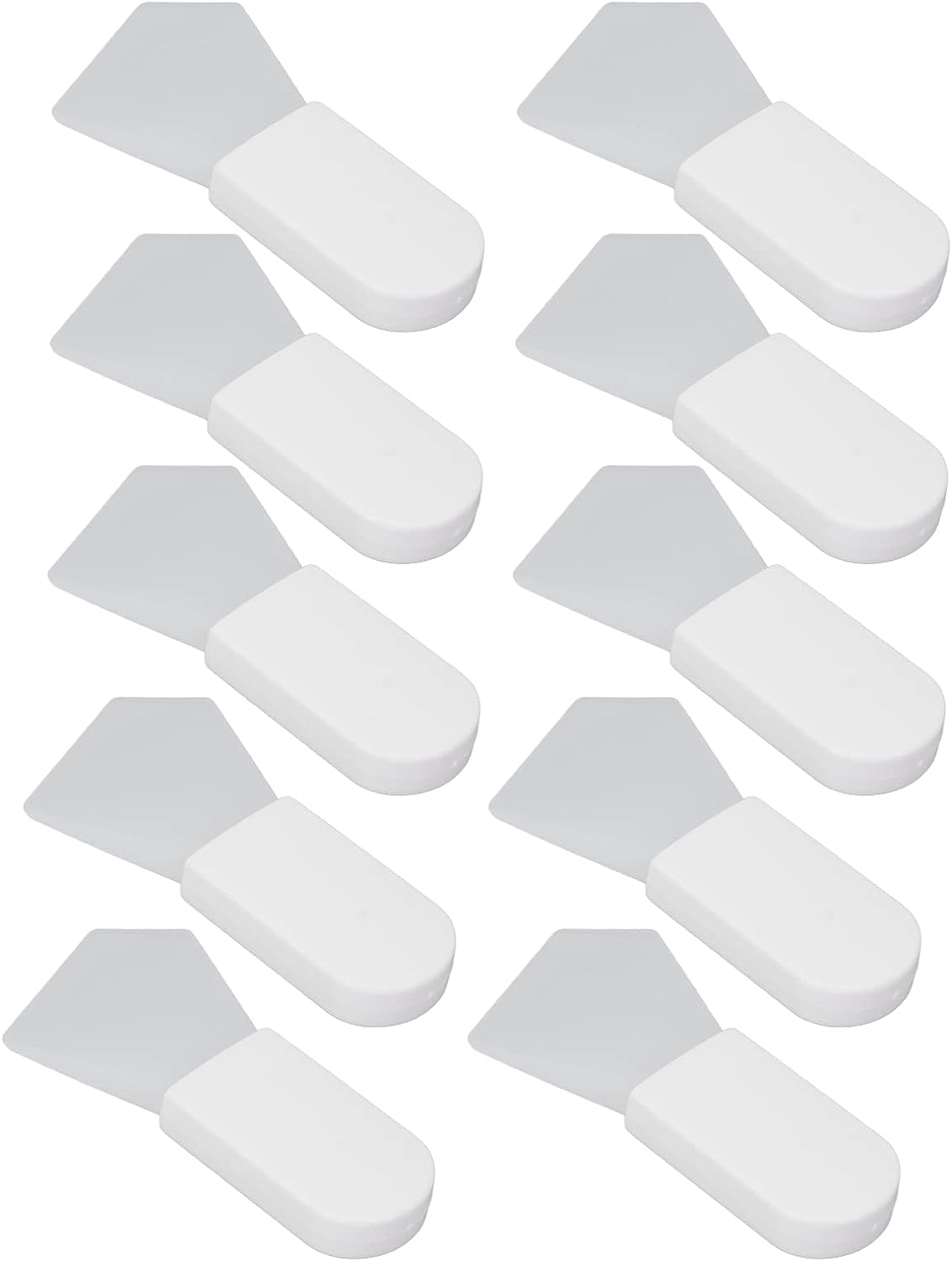 Face Brush, Portable White Silicone Masks Applicator 10Pcs Mini Polygon ...