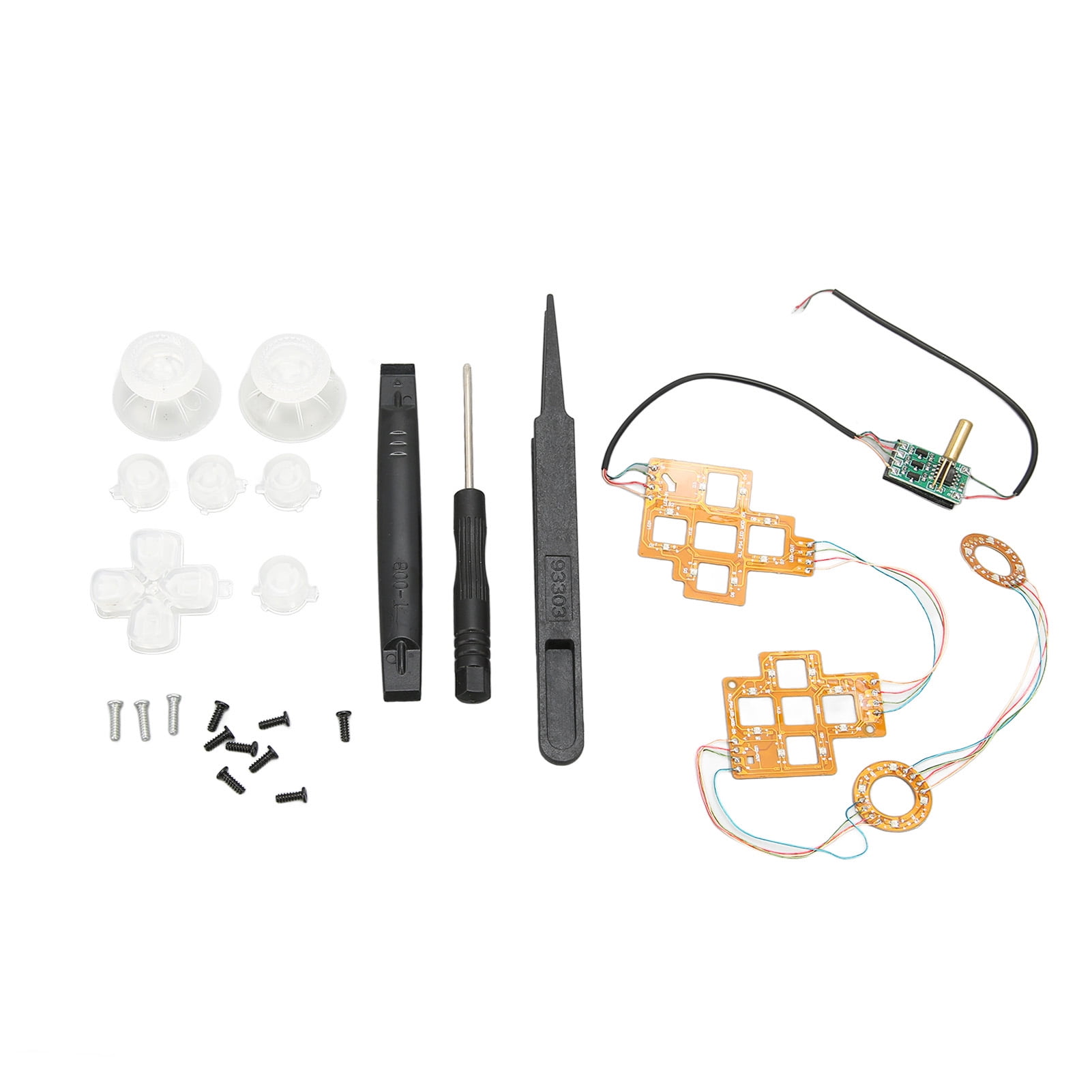 Face Buttons Led Kit Professional Diy Led Luminated Button Module For Ps5 Game Controller