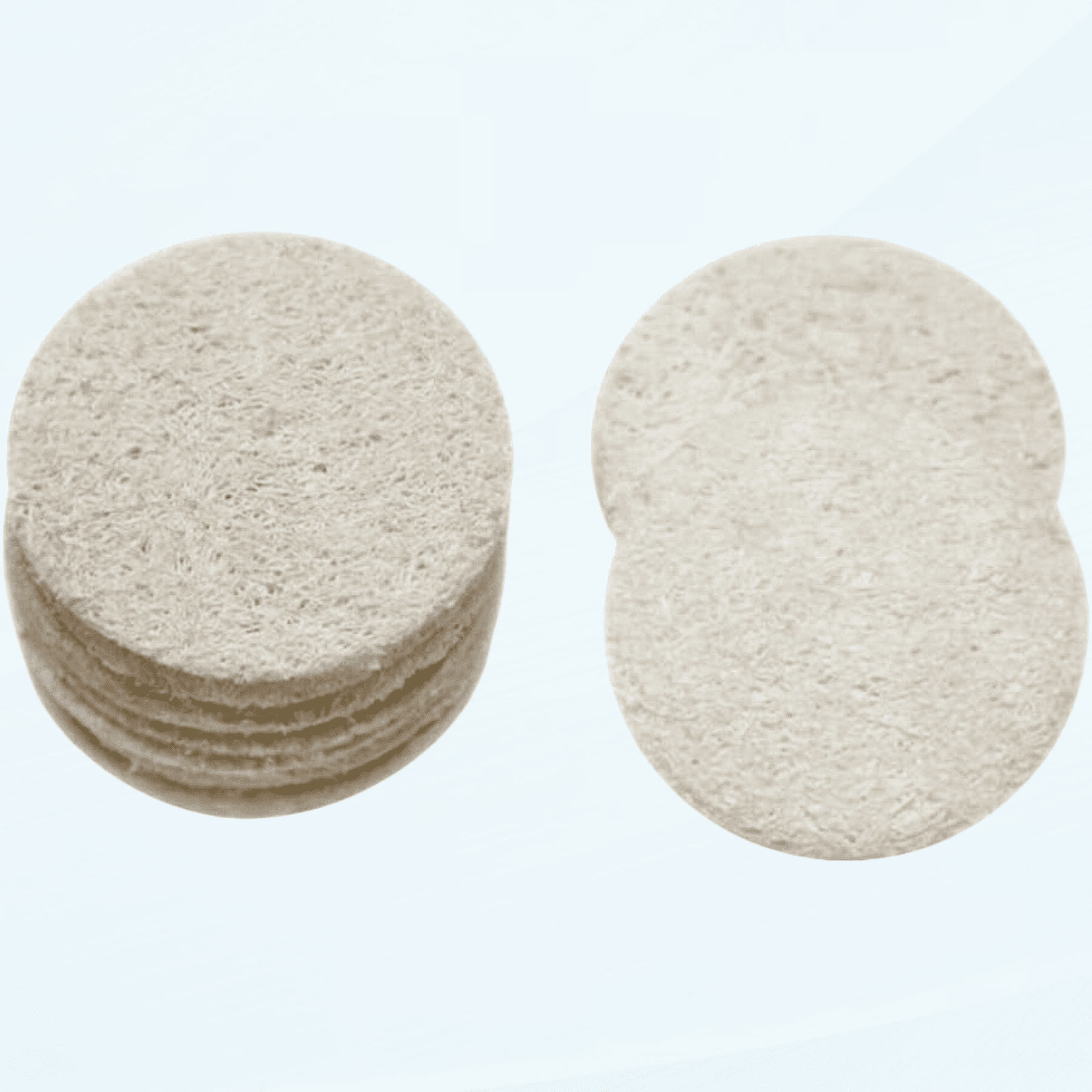 Face Cleaning Pad Loofah Exfoliating Scrubbing Sponges Complexion Skin ...