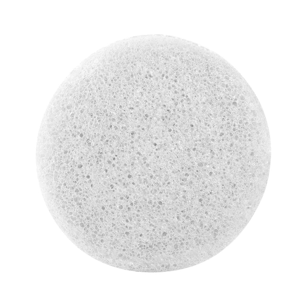 Face Cleaning Sponge Round Face Cleaning Pad Portable Exfoliating white ...