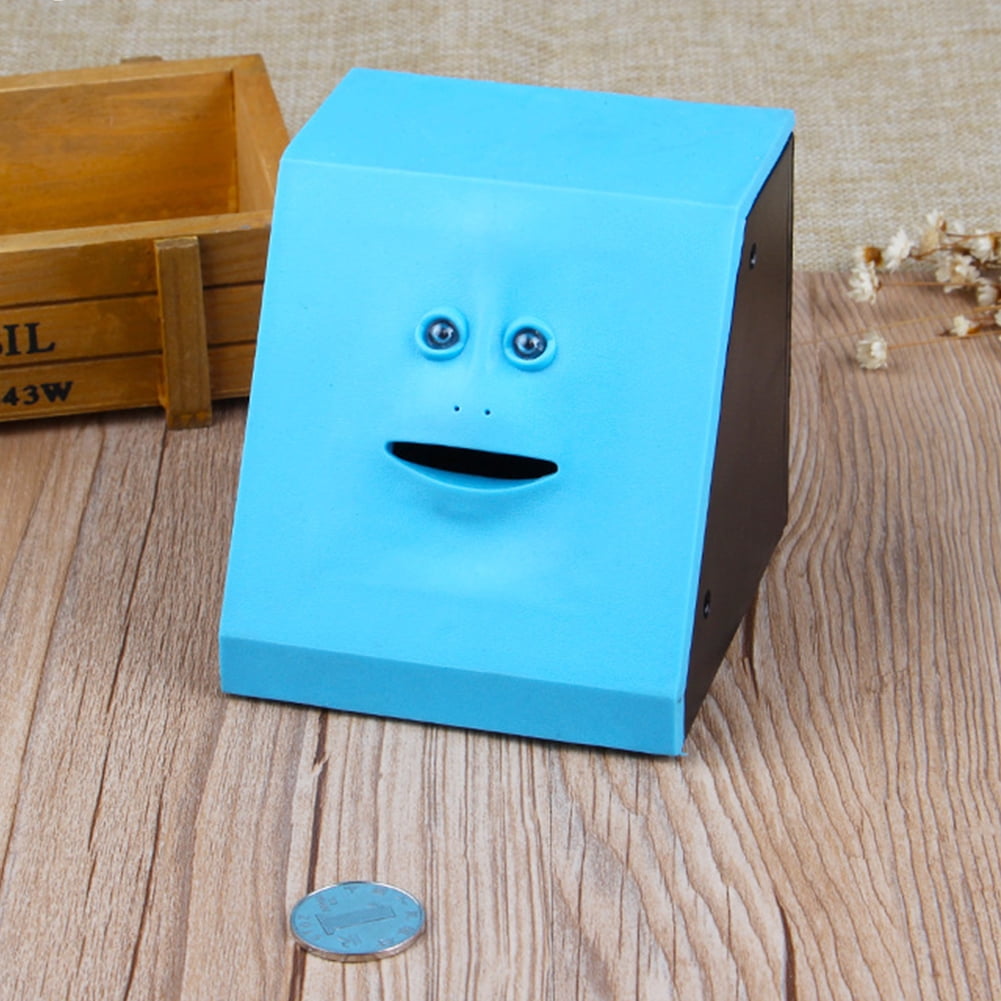 Animated Human Face Piggy Bank, Money Eating, Battery Powered, Coin ...