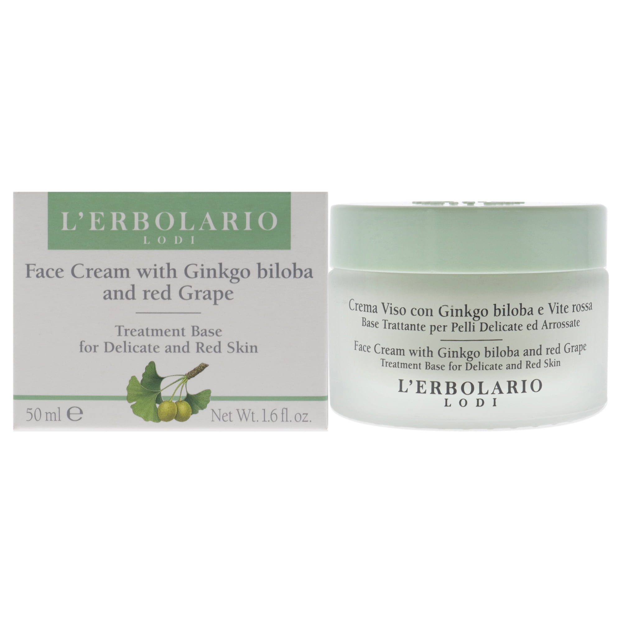 Face Cream with Ginkgo Biloba and Red Grape - Walmart.com