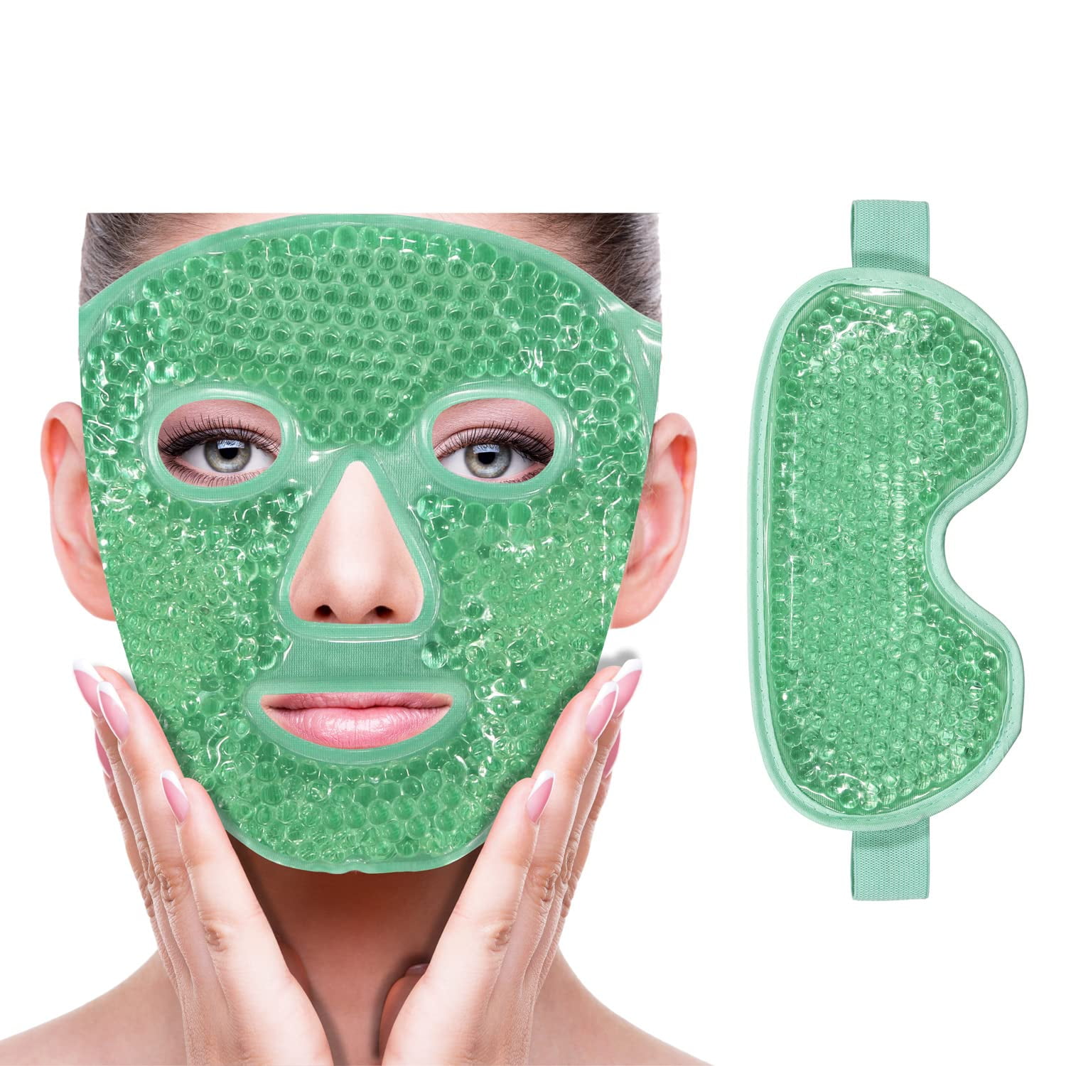 Face Eye Mask Cooling Ice Mask for Reducing Puffiness, Bags Under Eyes ...
