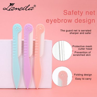 Dorco Tinkle Eyebrow Razor Shaper, 3-Pack, Assorted Colors - Walmart.com