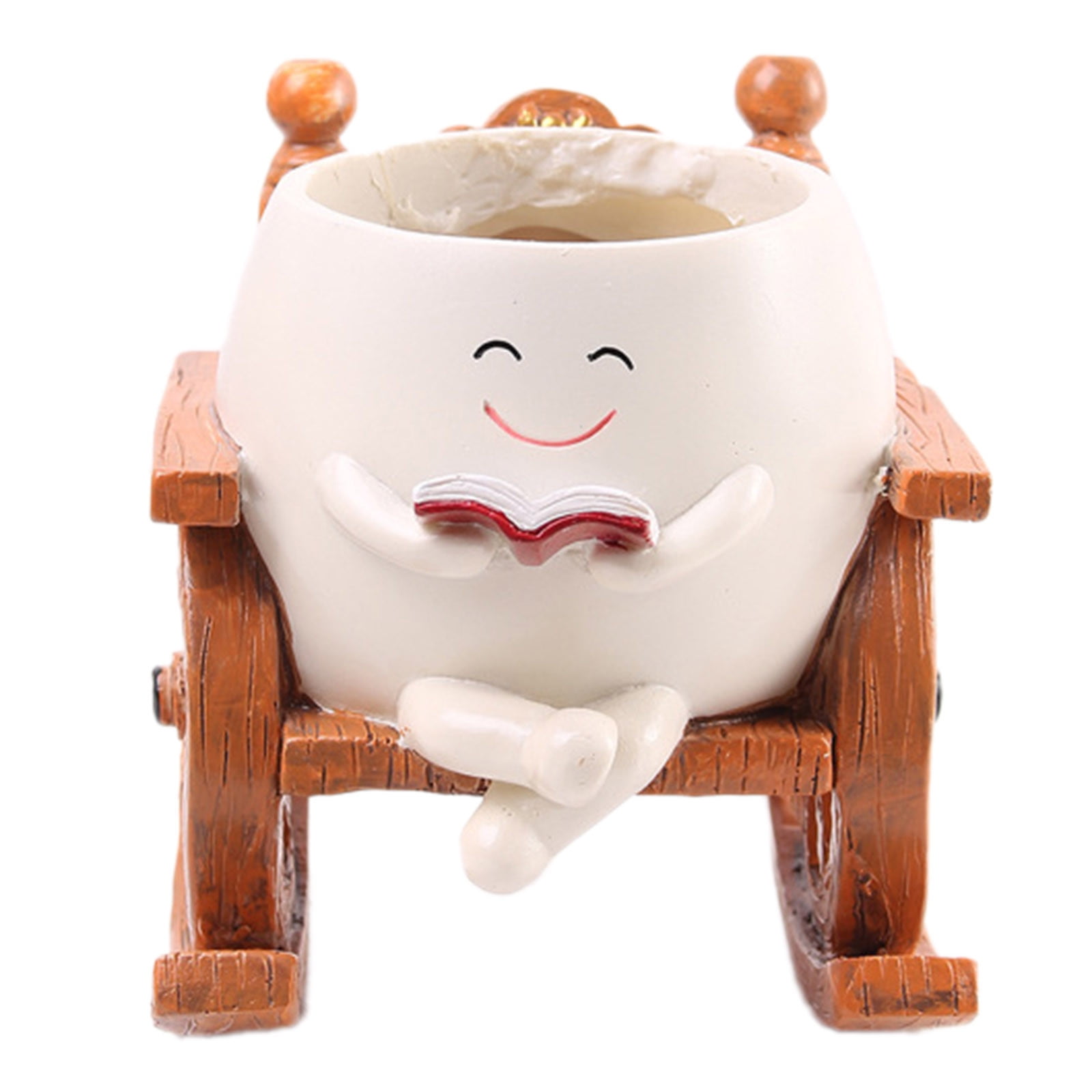 Face Flower Pot Cute Resin Flower Head Flower Pot Suitable For Indoor ...