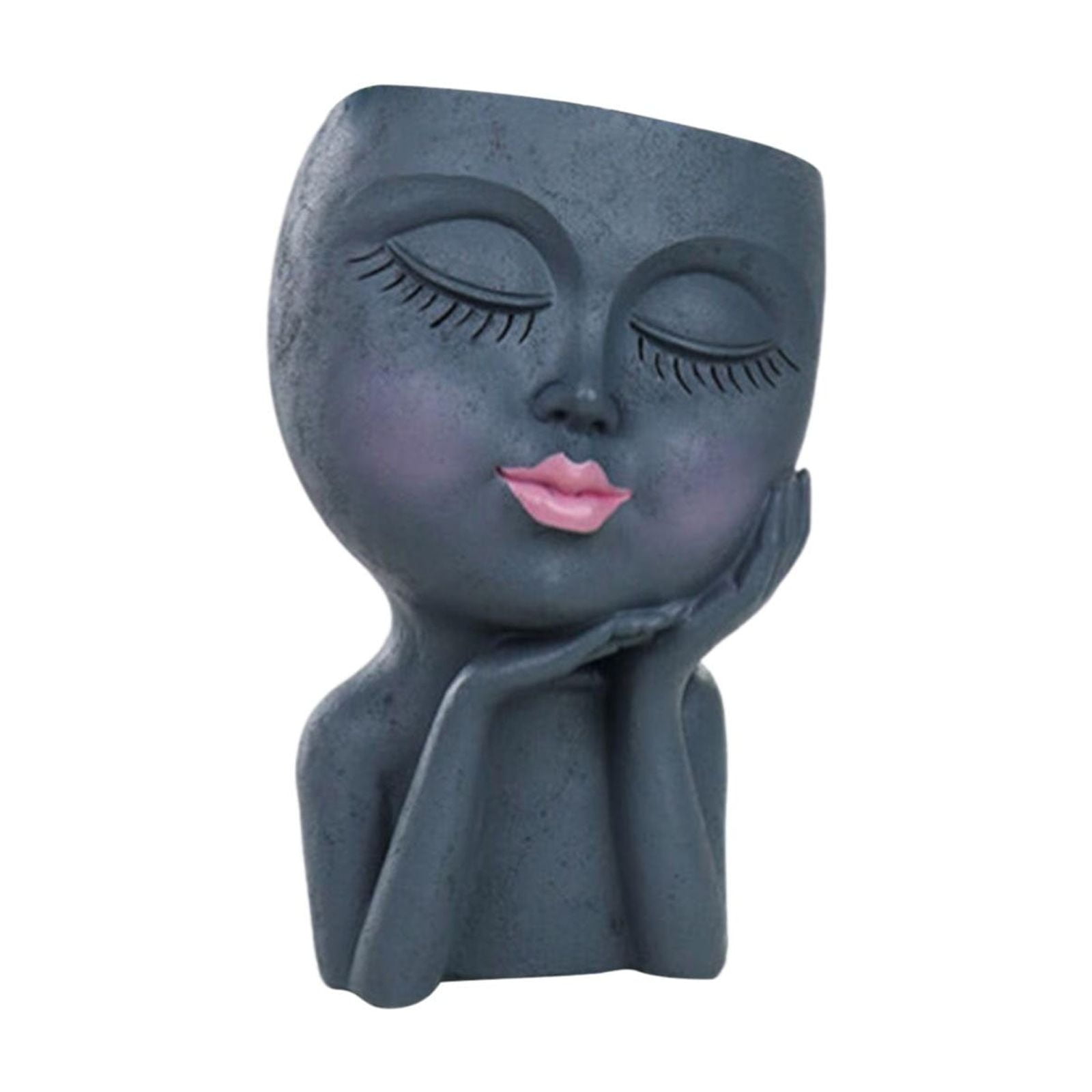 Face Flower Pot Head Planter, Girl Heads Flowerpot, Lady Faces Plant ...