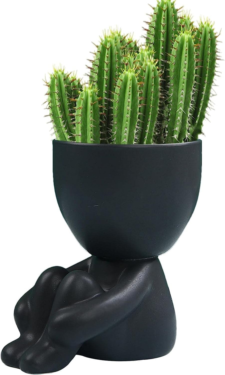 Face Flower Pot Head Planter,Mini Indoor Ceramic Succulent Pots With ...