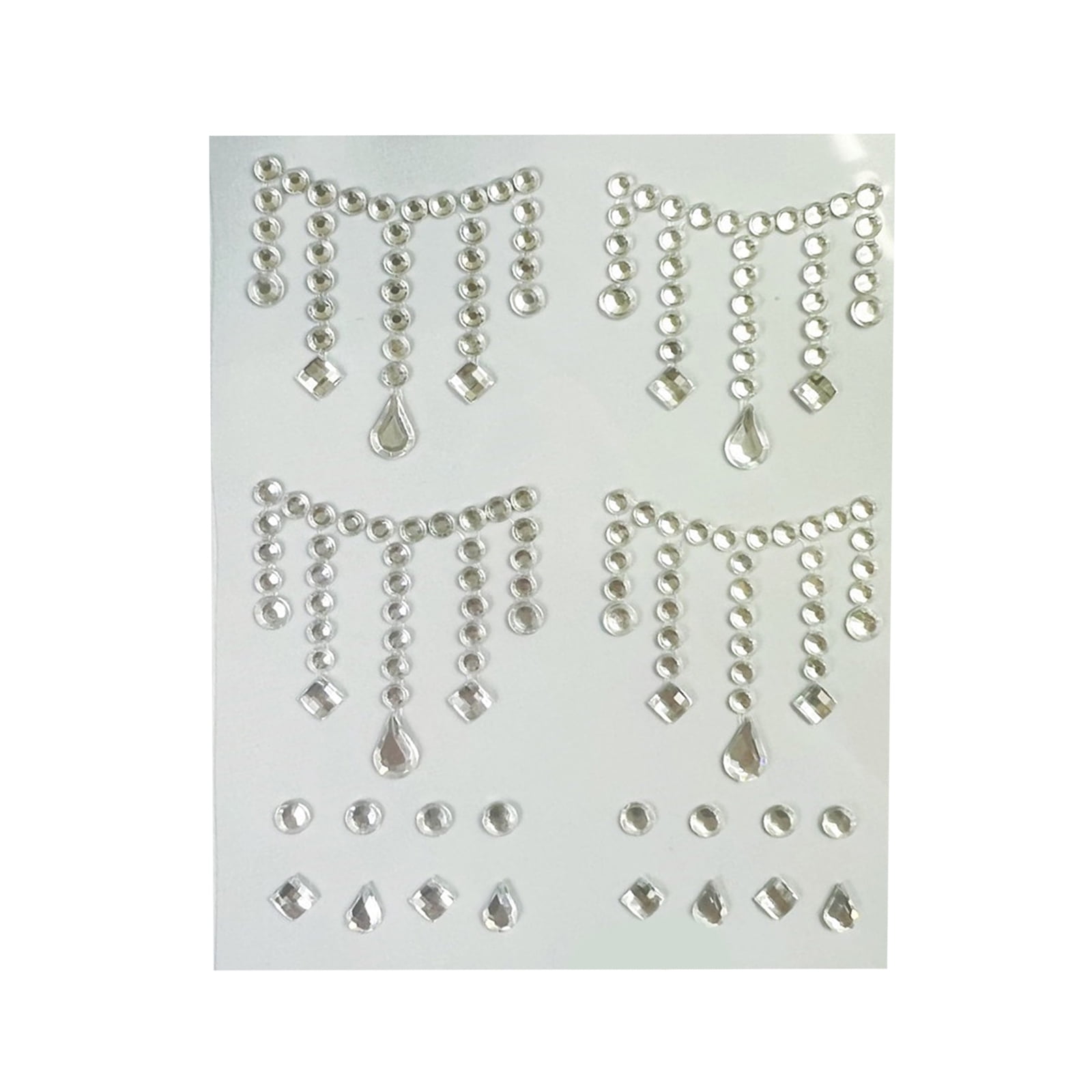 Face Rhinestones Pearls Sparkling Face Jewelry Beauty Unique Makeup ...