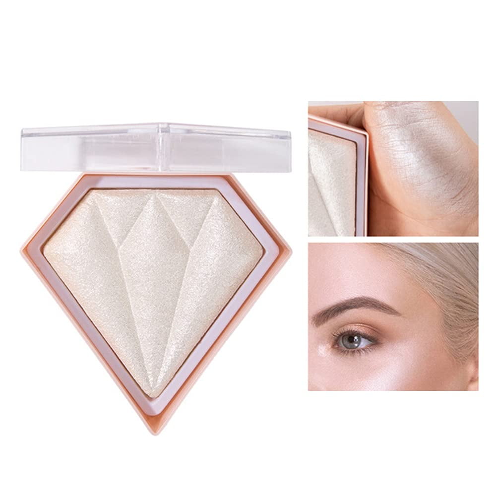 Face Glitter Blush Pink Shimmer Highlighter Blusher Powder Makeup ...