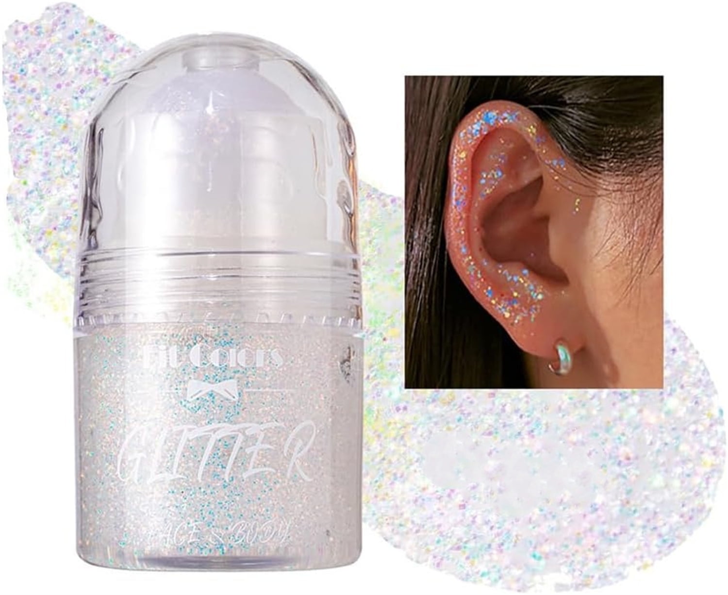 Face Glitter Body Gel,Holographic Cosmetic Powder Festival Glitter ...
