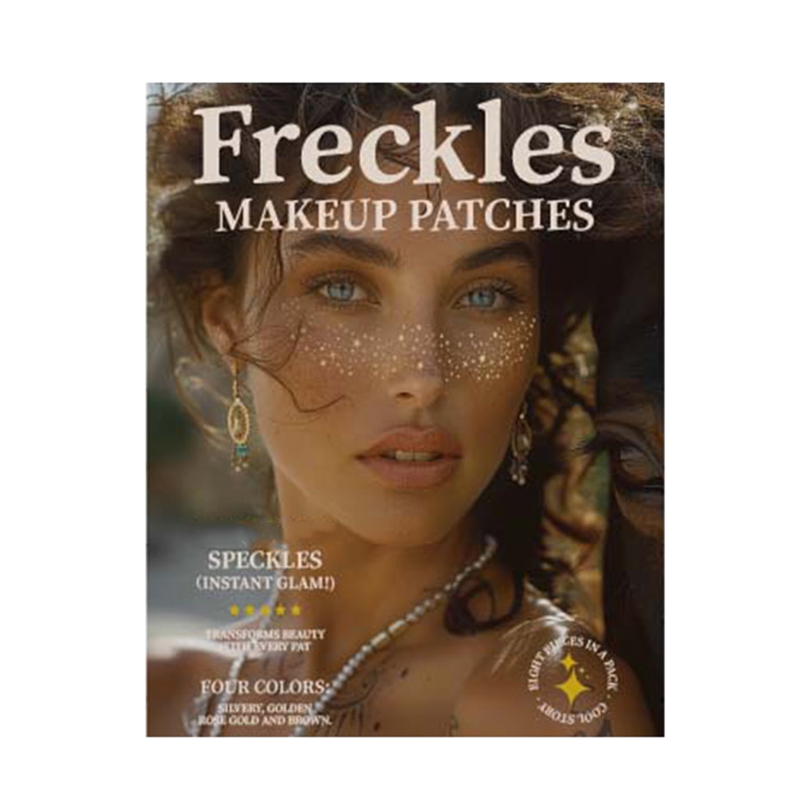 Face Glitter Freckle Makeup Patches - 8 Count, Cute Waterproof ...