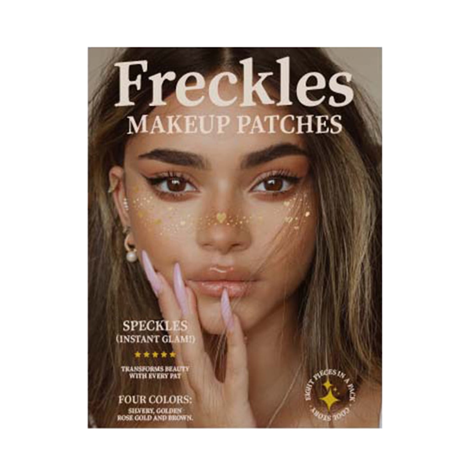 Face Glitter Makeup Patches - 8 Count, Cute Waterproof Sparkling ...