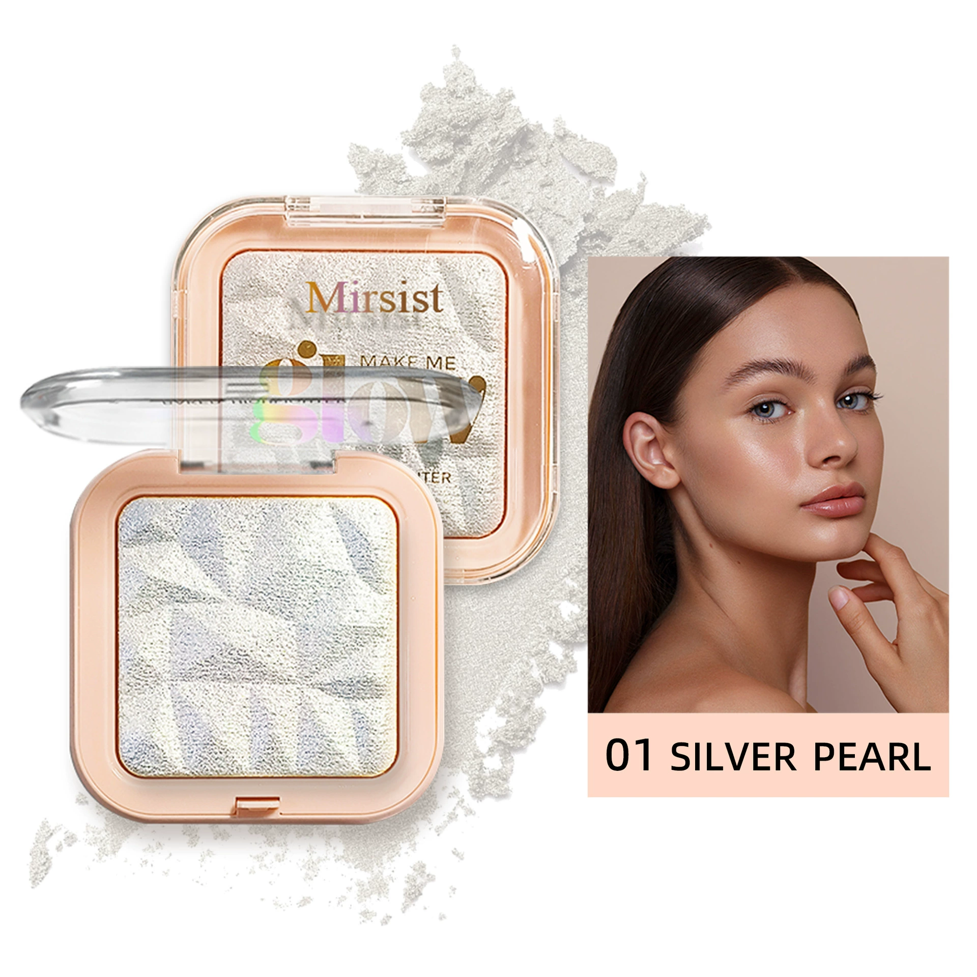 Face Highlighter Palette, High Glossy Face Illuminator Palette, Narutal ...