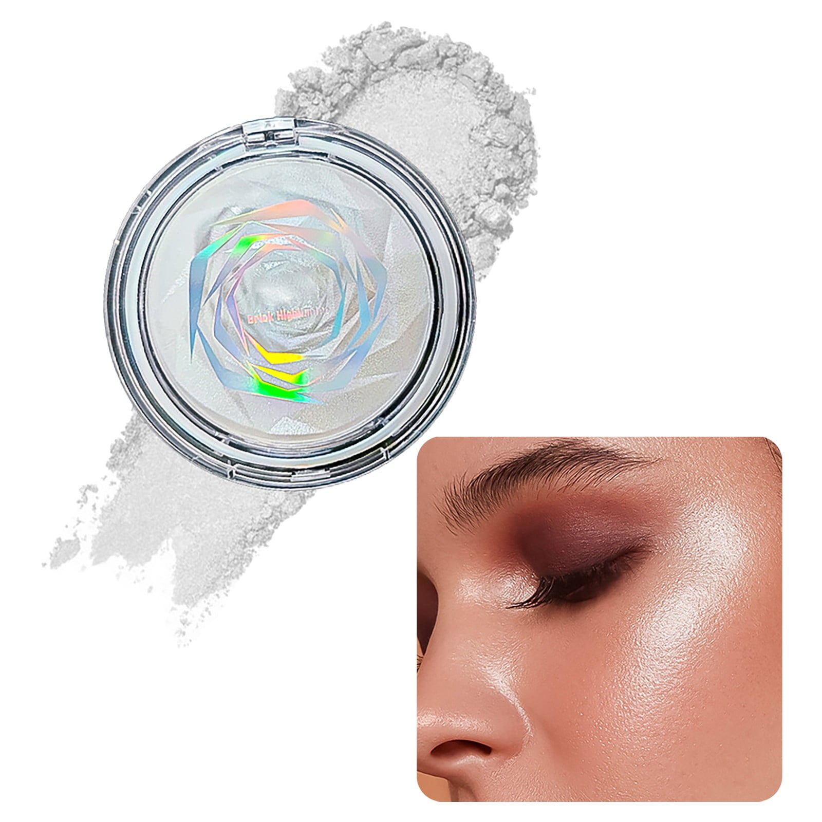 Face Highlighter Palette Powder Shimmer Glitter Diamond Sparkly ...