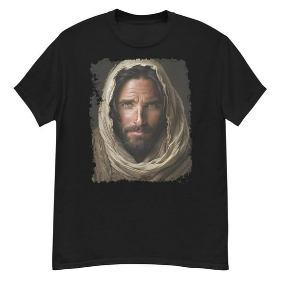 Face Jesus Christ Portrait Graphic TShirt Religious Christian Art Gift ...