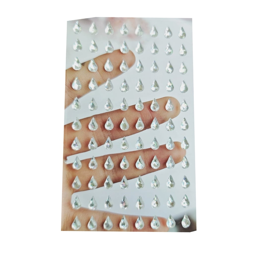 Face Jewels Stickers Self-Adhesive Pearls Eyeshadow Crystals Decals ...