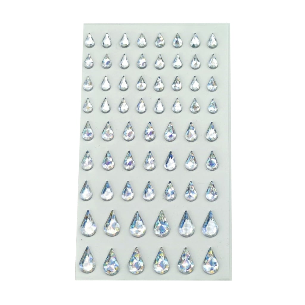 Face Jewels Stickers Self-Adhesive Pearls Eyeshadow Crystals Decals ...