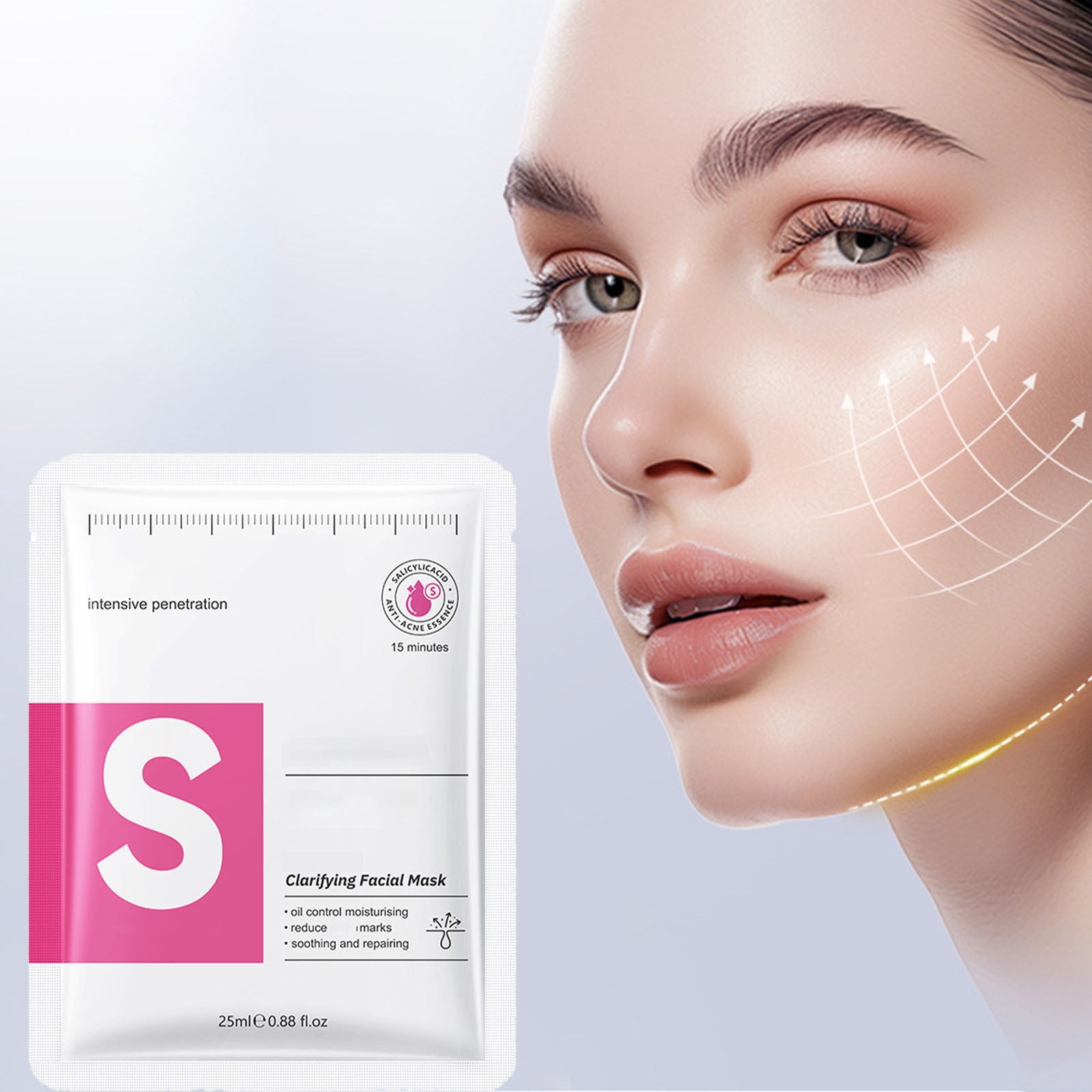 Face Lift 25ml Brightening Mask Brightening Collagens Wrapping Mask ...